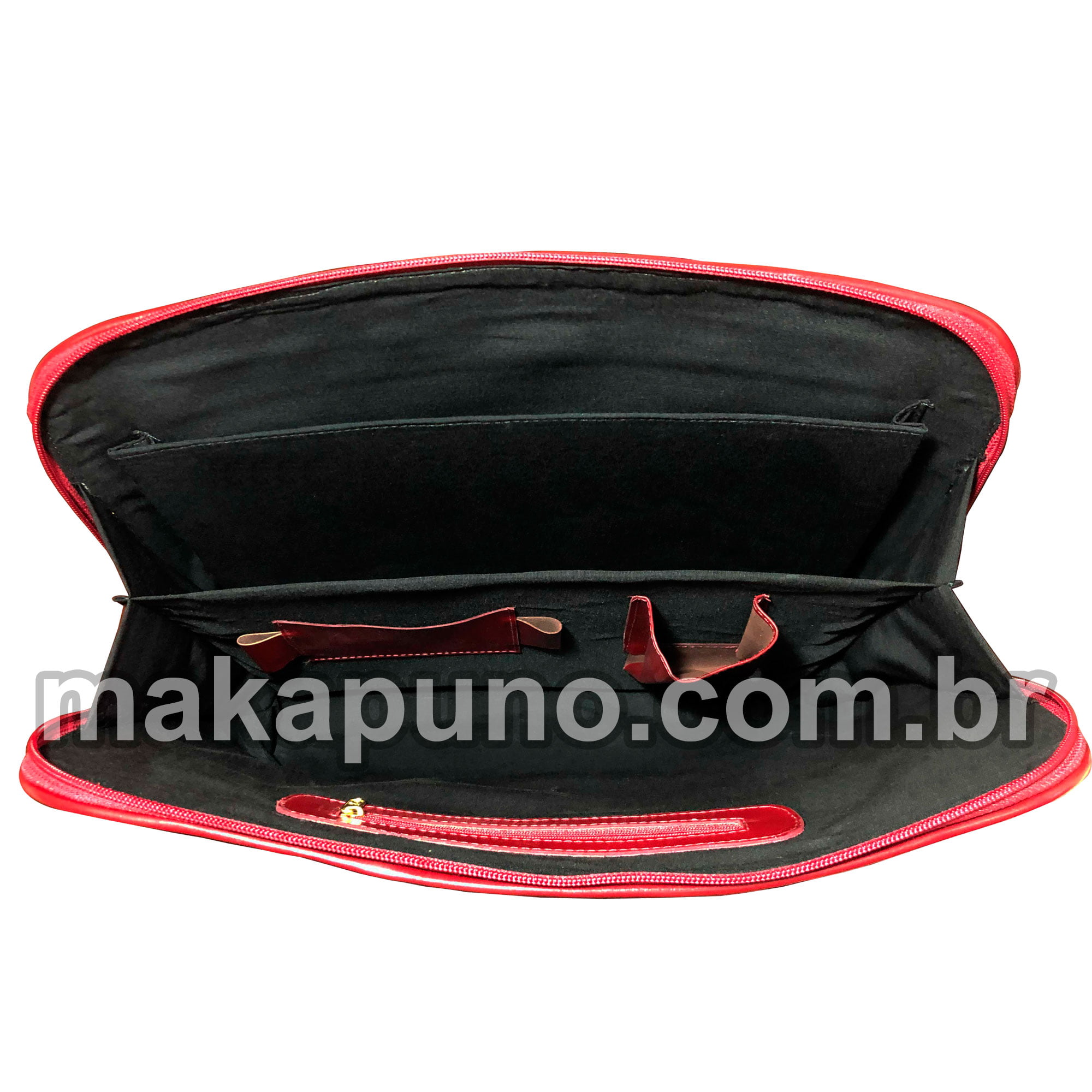 Pasta Executiva Feminina em couro vermelho para notebook de 14, 15,6 ou ...